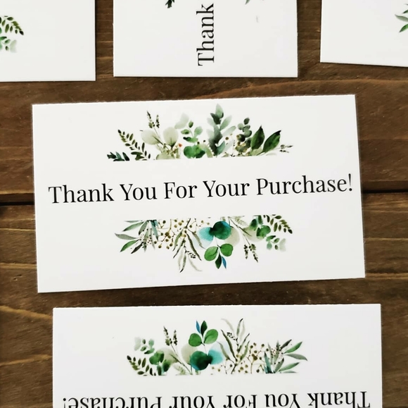 Office | Thank You Cards Business Card Size3x2 Inch Cards | Poshmark